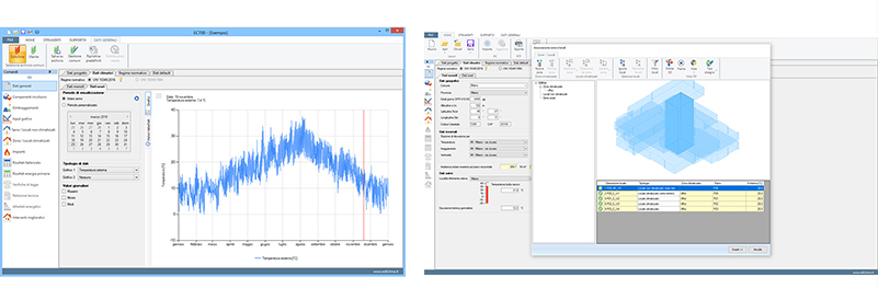 EC 700 versione 9 Edilclima per il calcolo dinamico orario