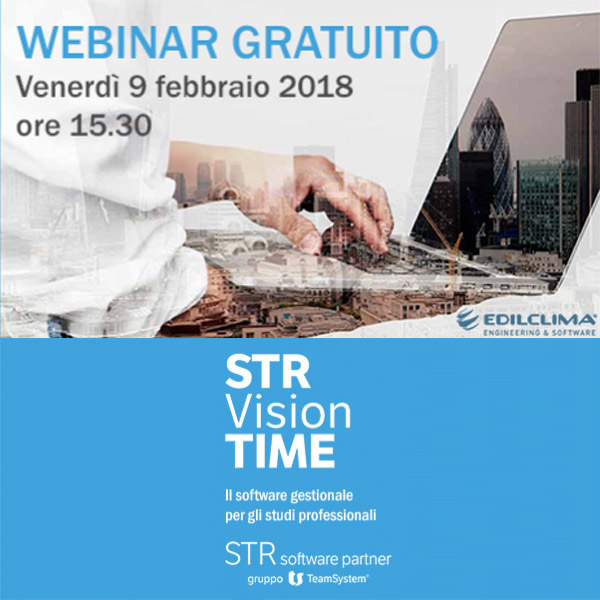Nuovo webinar gratuito sul software gestionale STR Vision Time