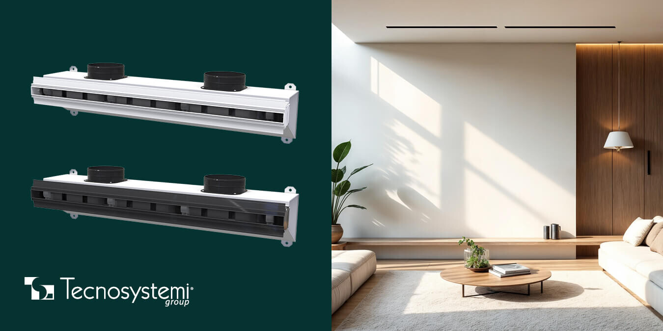 Diffusore lineare Tecnosystemi: design e innovazione HVAC